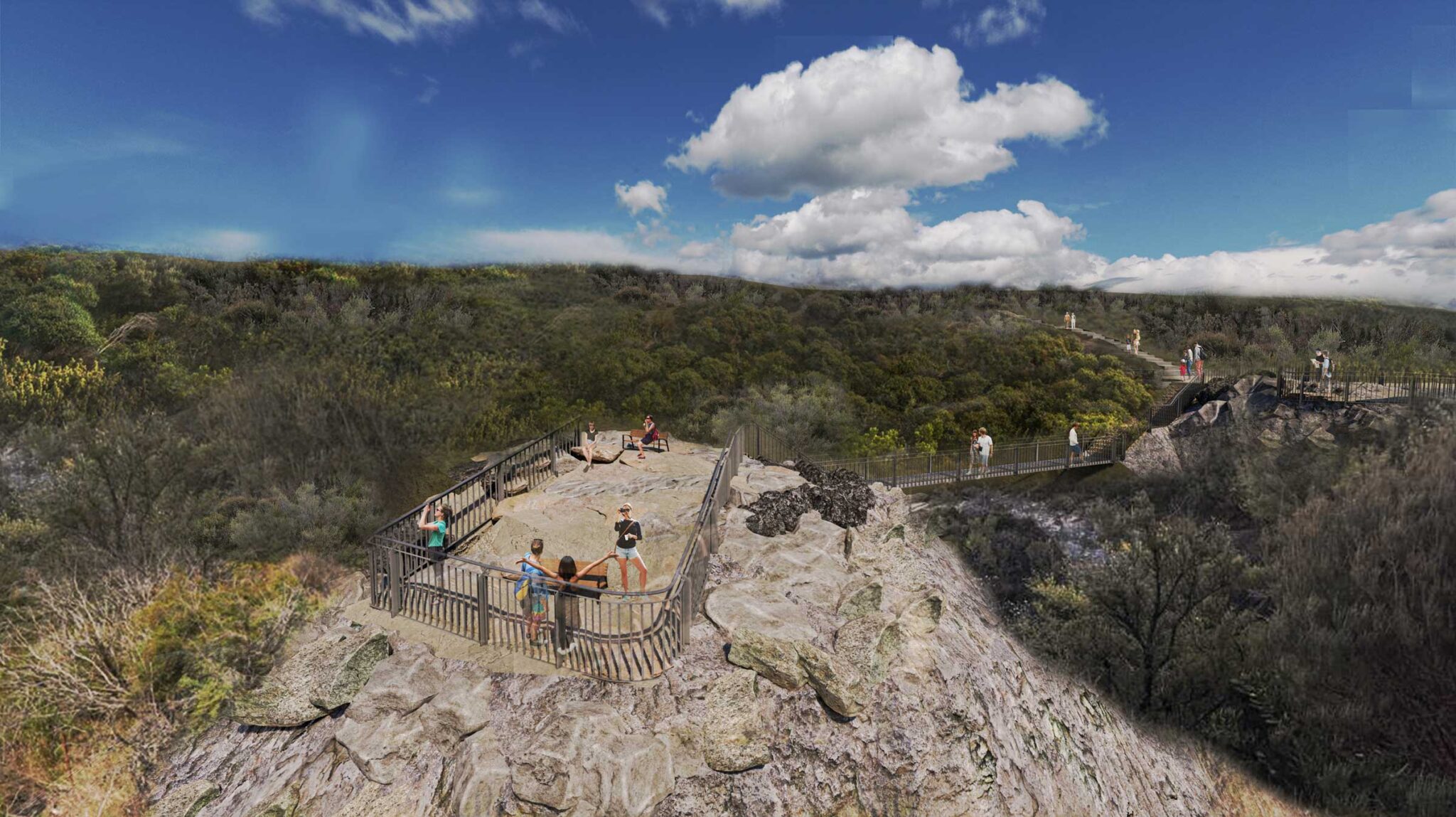 Gordon Falls Reserve Precinct Elysian Rock Lookouts Olympian Rock ...